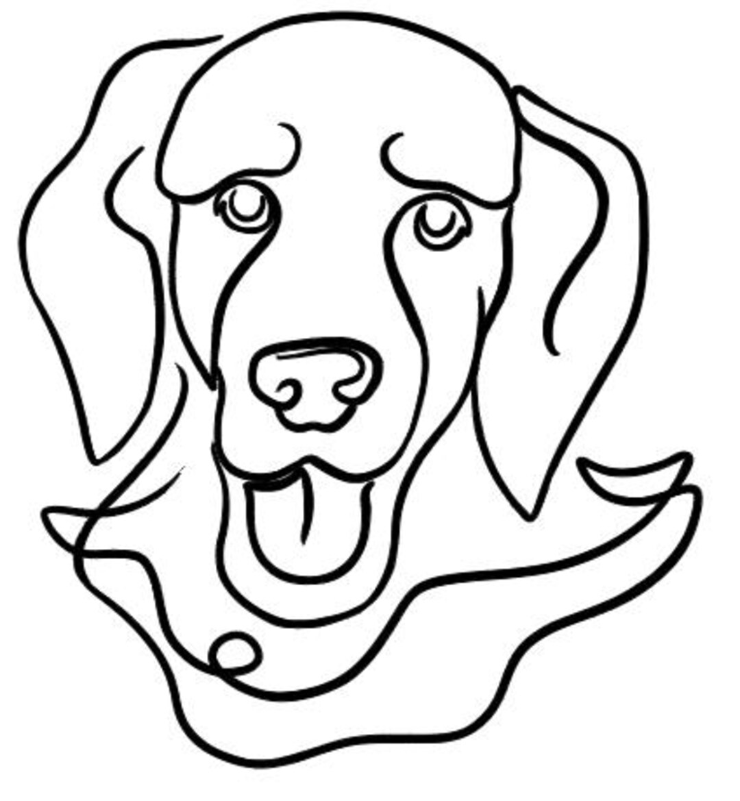 Custom Pet Line Drawing Decal - Etsy