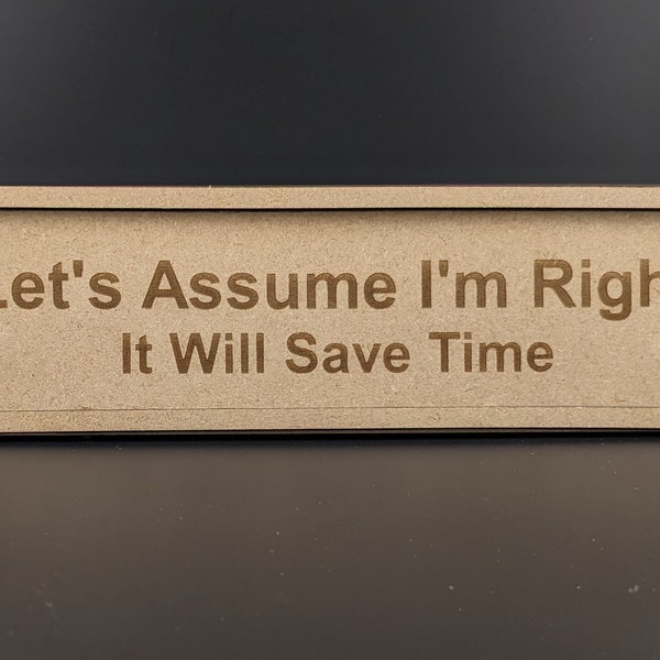 Double Sided Desk Sign - Etsy