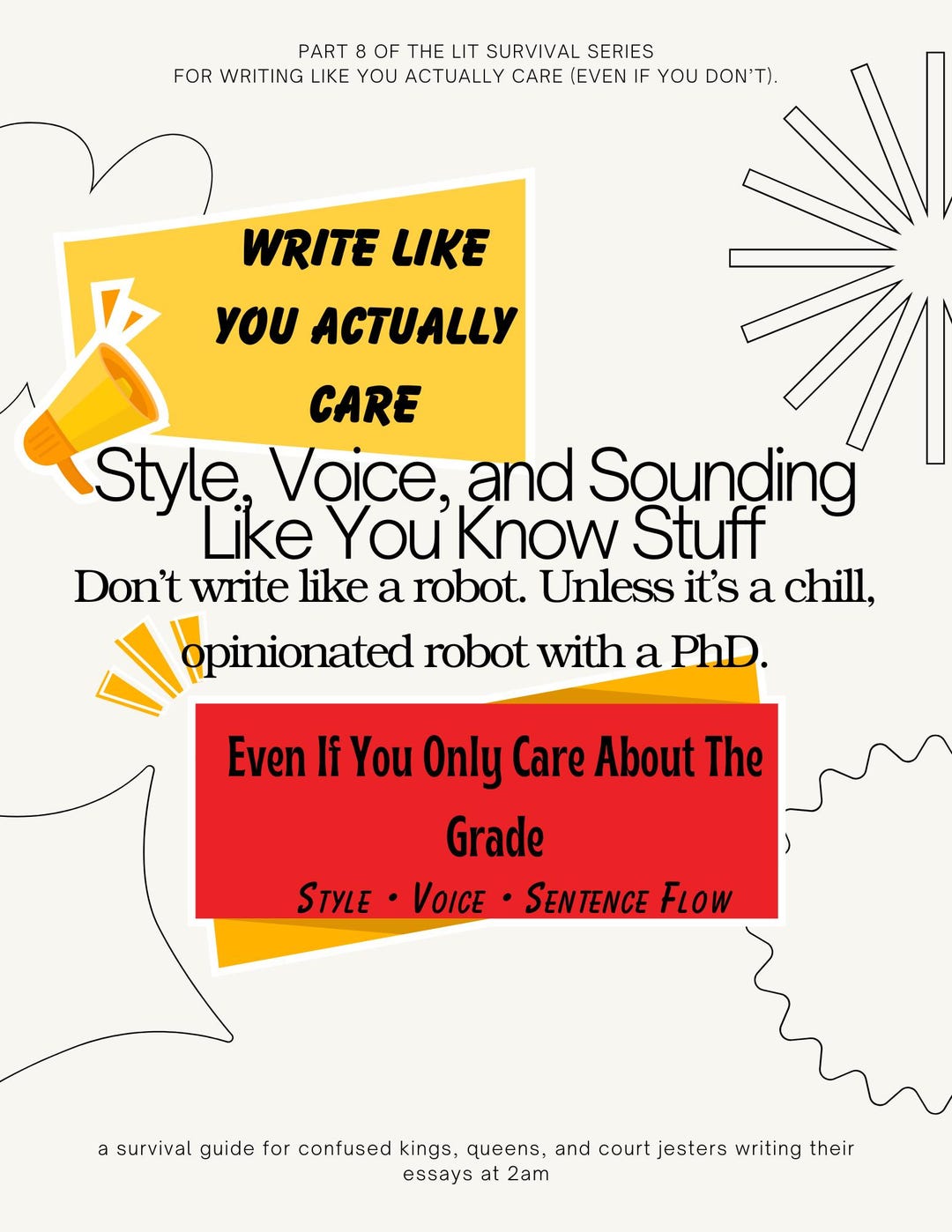Essay Writing Guide Zine| Style & Voice Template + Guide for Students ...