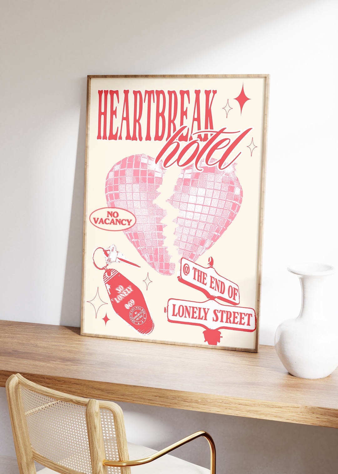 Heartbreak Hotel Quote Poster Wall Print Physical Print - Etsy