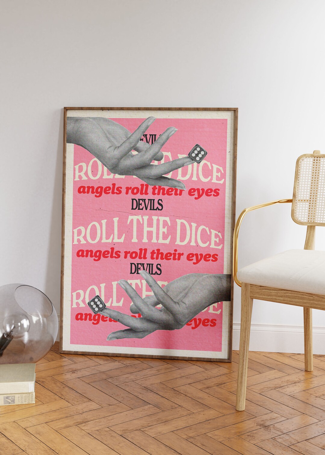 Devils Roll the Dice Quote Poster Art Print, Digital Download Print ...