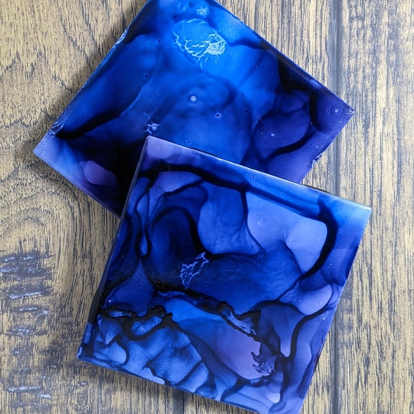 Alcohol Ink Tiles - Etsy