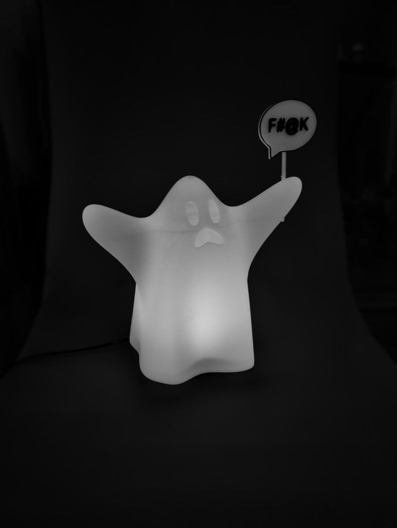 Spooky 3D Printed Ghost Lamp - Add a Spectral Glow to Your Space! - Etsy