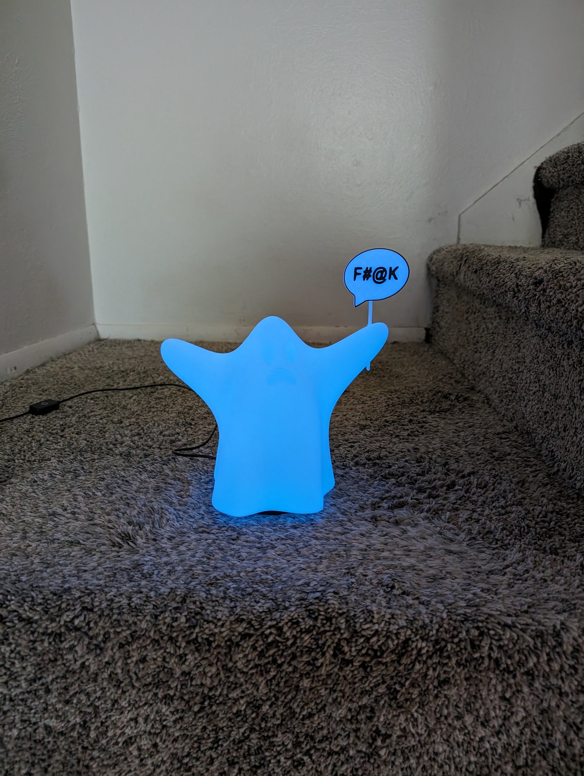 Spooky 3D Printed Ghost Lamp - Add a Spectral Glow to Your Space! - Etsy