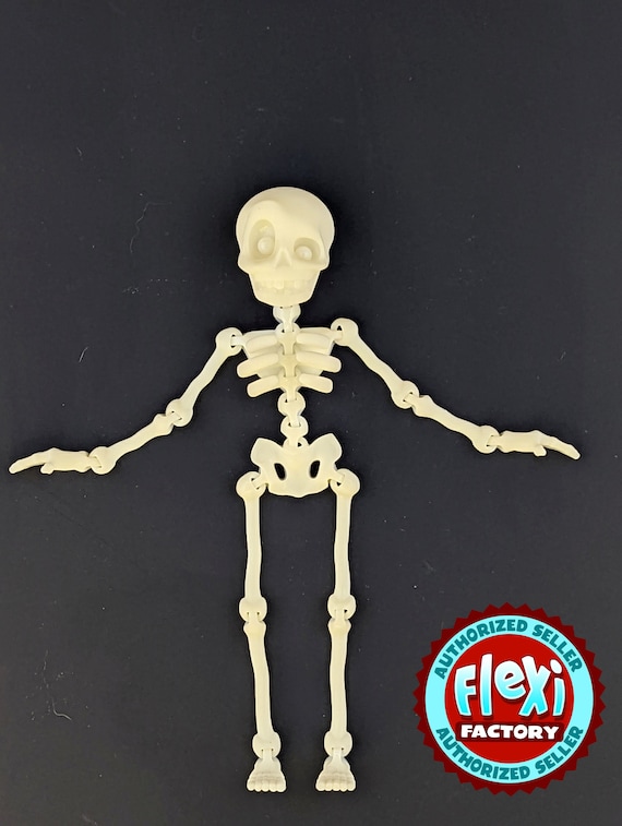 Cute 3D Print Articulated Skeleton Resin Halloween Fun - Etsy