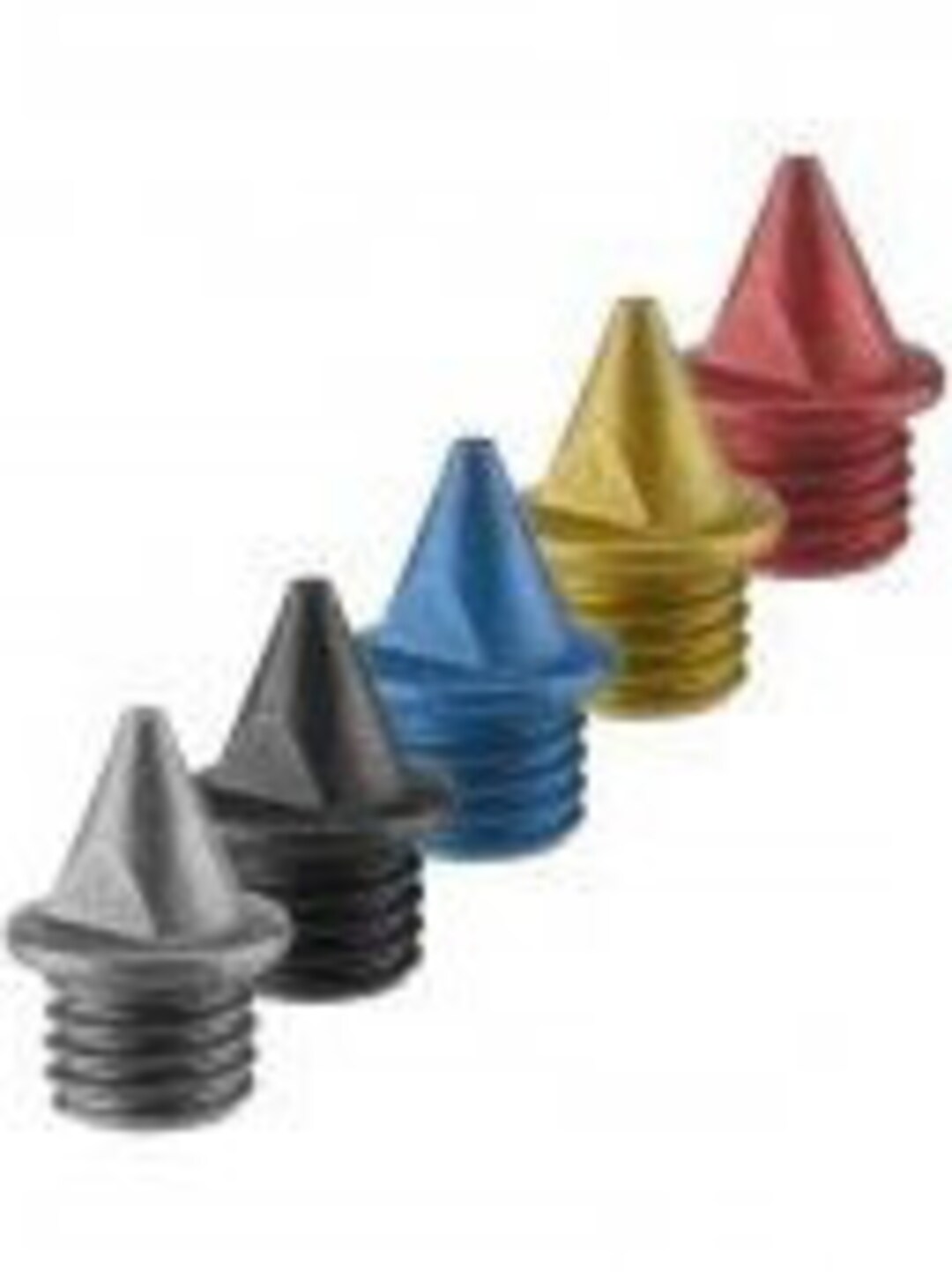 Pack of 12 - Omni-lite 7mm (1/4") Pyramid Spikes Color Implements ...