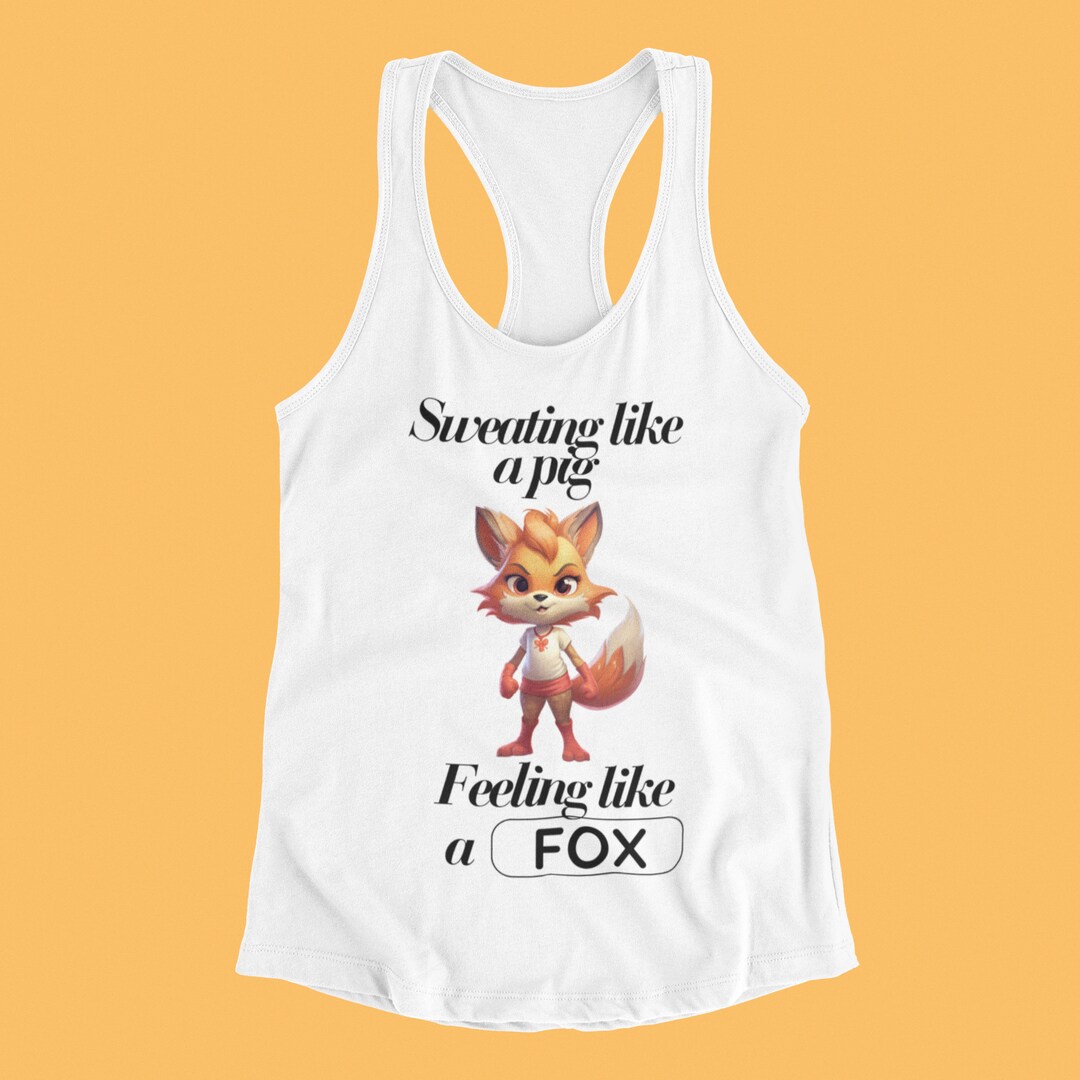 Sweating Like a Pig Feeling Like a Fox Stylish Humor - Etsy