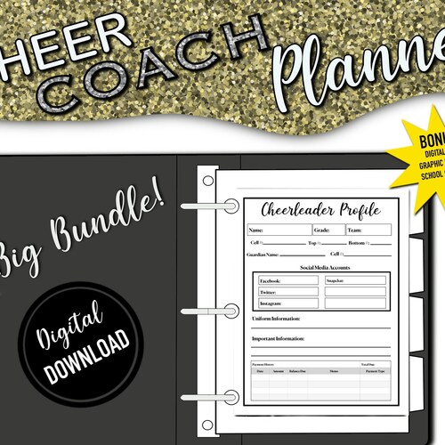 Complete Cheerleading Coach Binder Printable Digital - Etsy