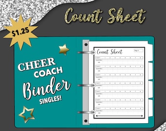 Cheerleading Coach Binder Printable Digital Planning Cheer | Etsy