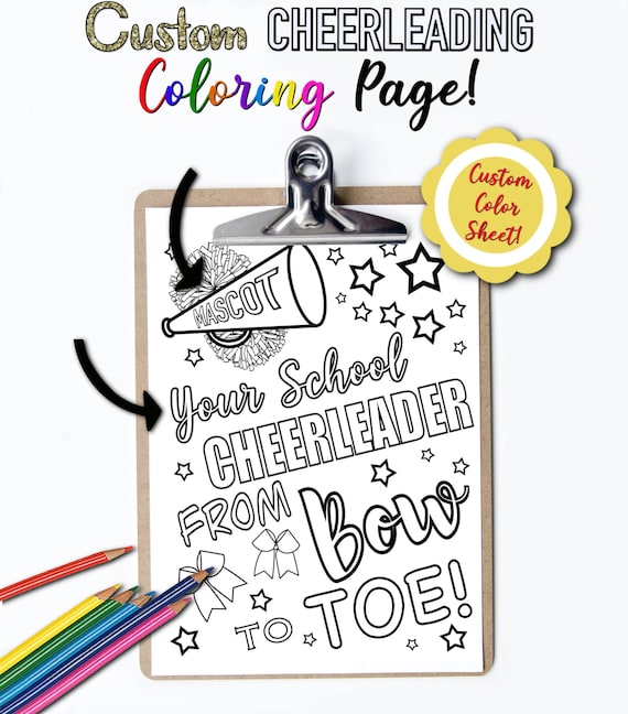 Cheer Bow Coloring Pages