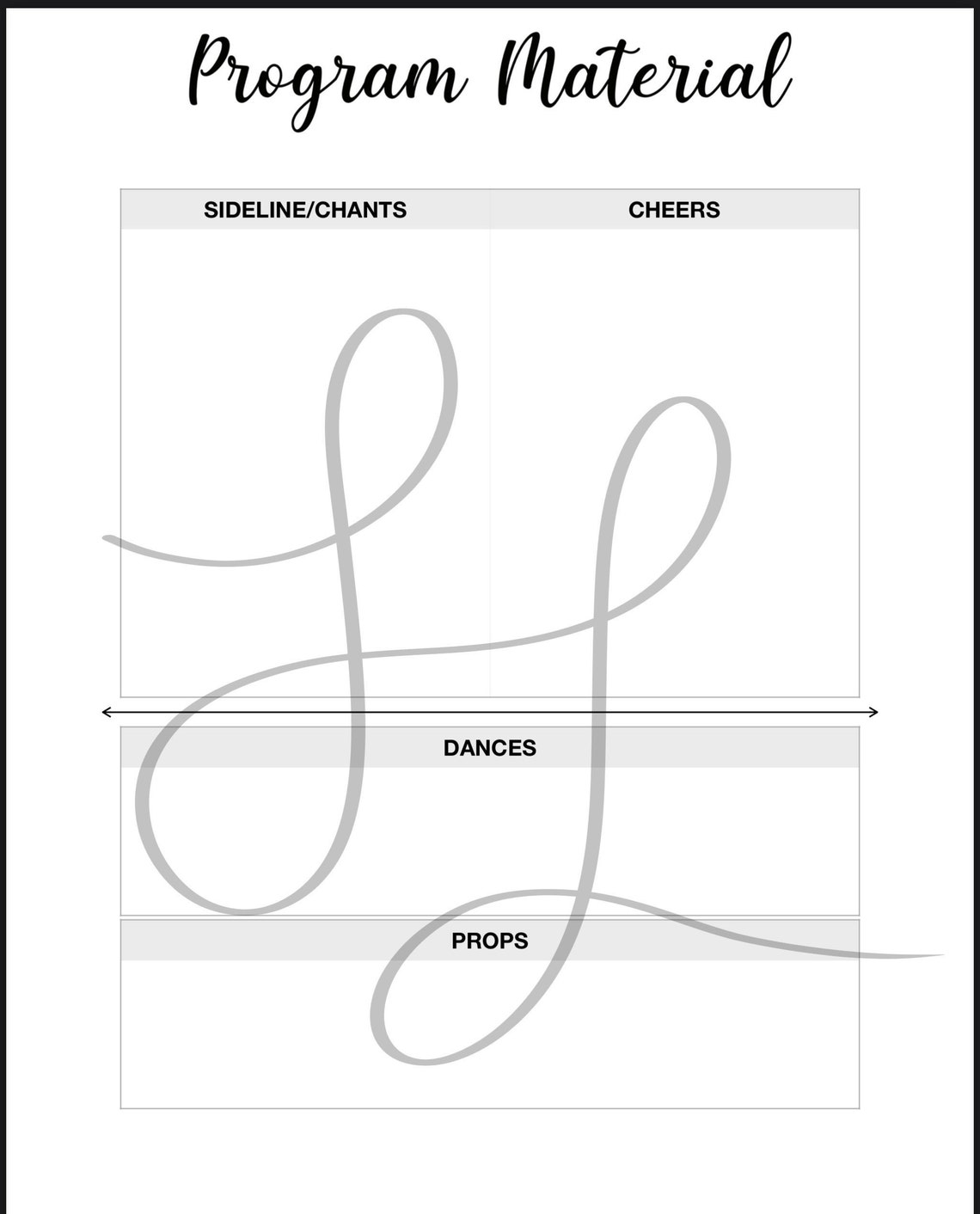 Cheerleading Coach Binder Printable Digital Planning Cheer - Etsy