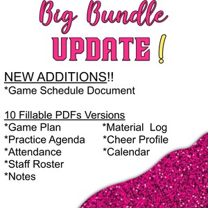 Cheerleading Coach Binder Printable, Digital Planning, Cheer Coach ...