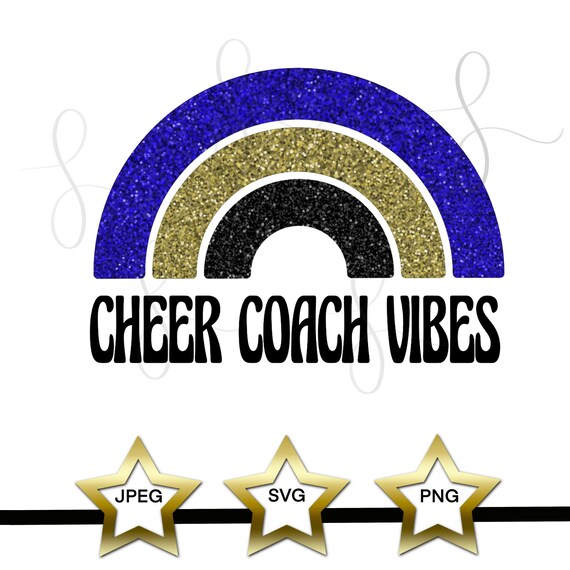 Cheer Coach Vibes Cheerleading Coach SVG Cut File Cheer | Etsy