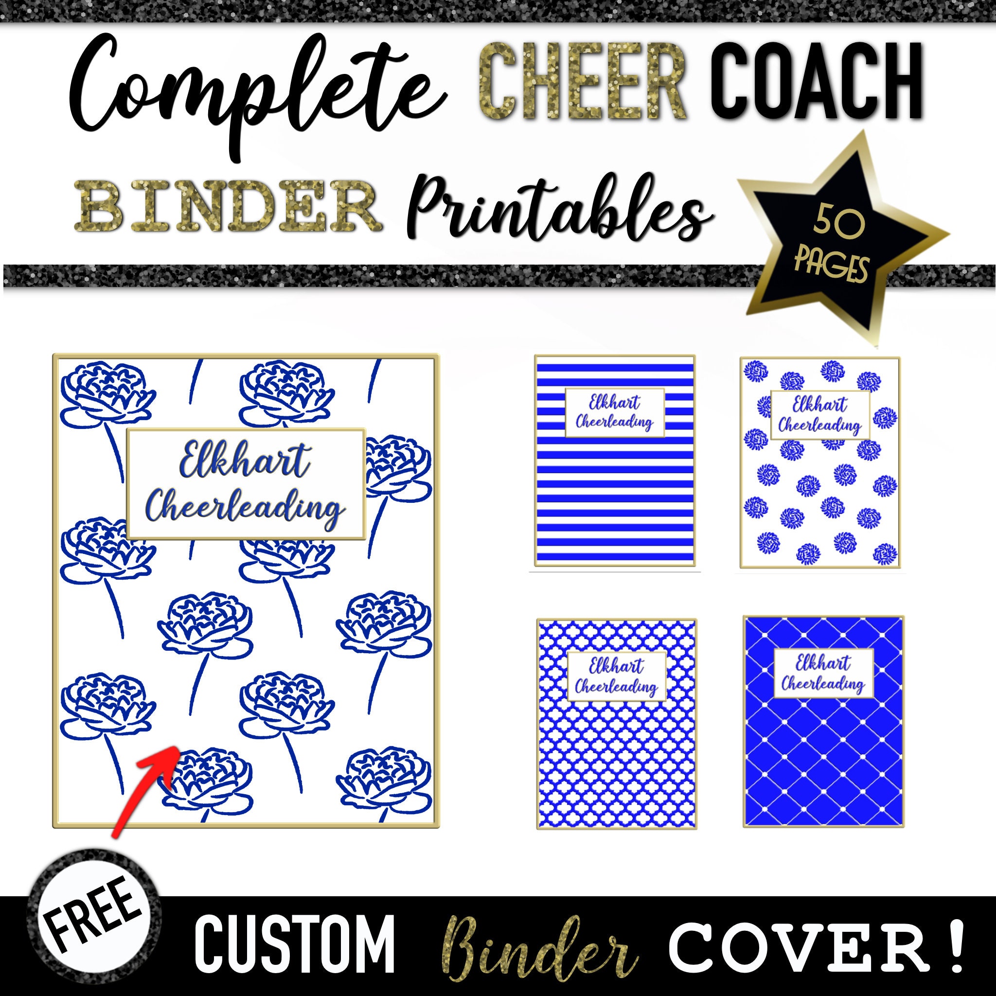 Complete Cheerleading Coach Binder Printable, Digital Planning, Cheer ...
