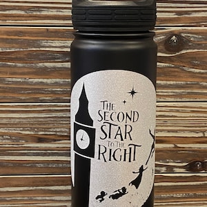 Peter Pan Inspired Water Bottle/tumbler - Etsy