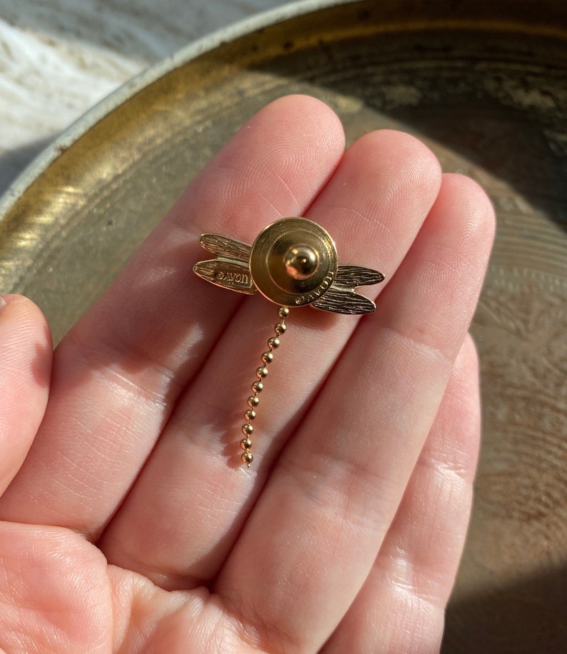 Vintage Avon Gold Tone and Blue Gradient Dragonfly Pin - Etsy