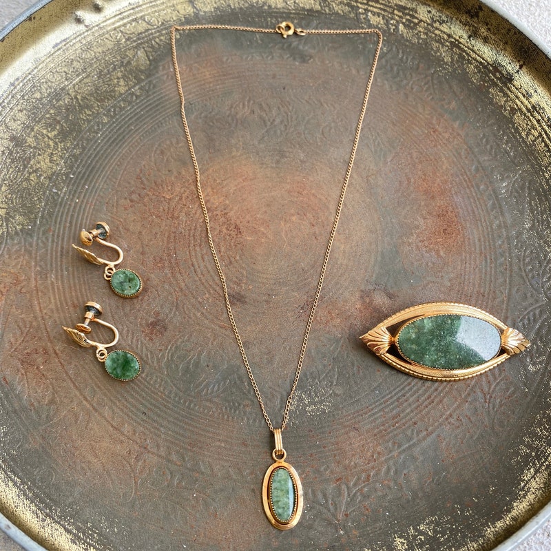 Vintage Jewelry Set - Etsy