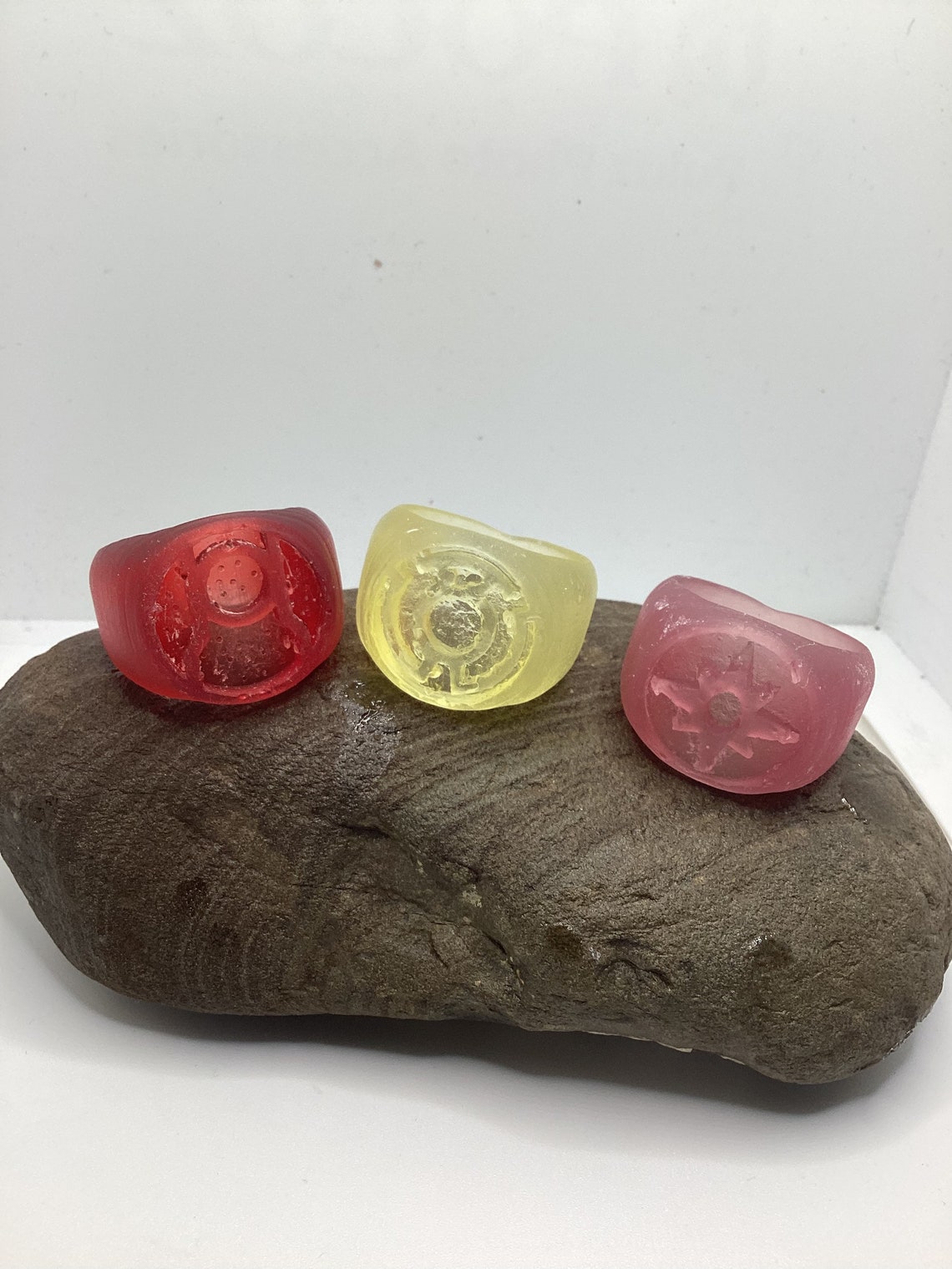 Rings of the Lantern Corps Lantern Corps Rings DC Lantern - Etsy