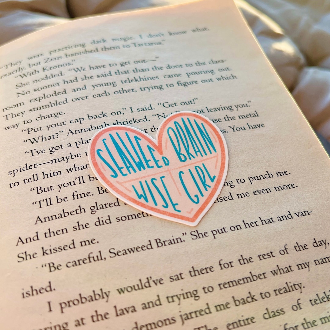 Seaweed Brain + Wise Girl Percabeth Sticker - Etsy