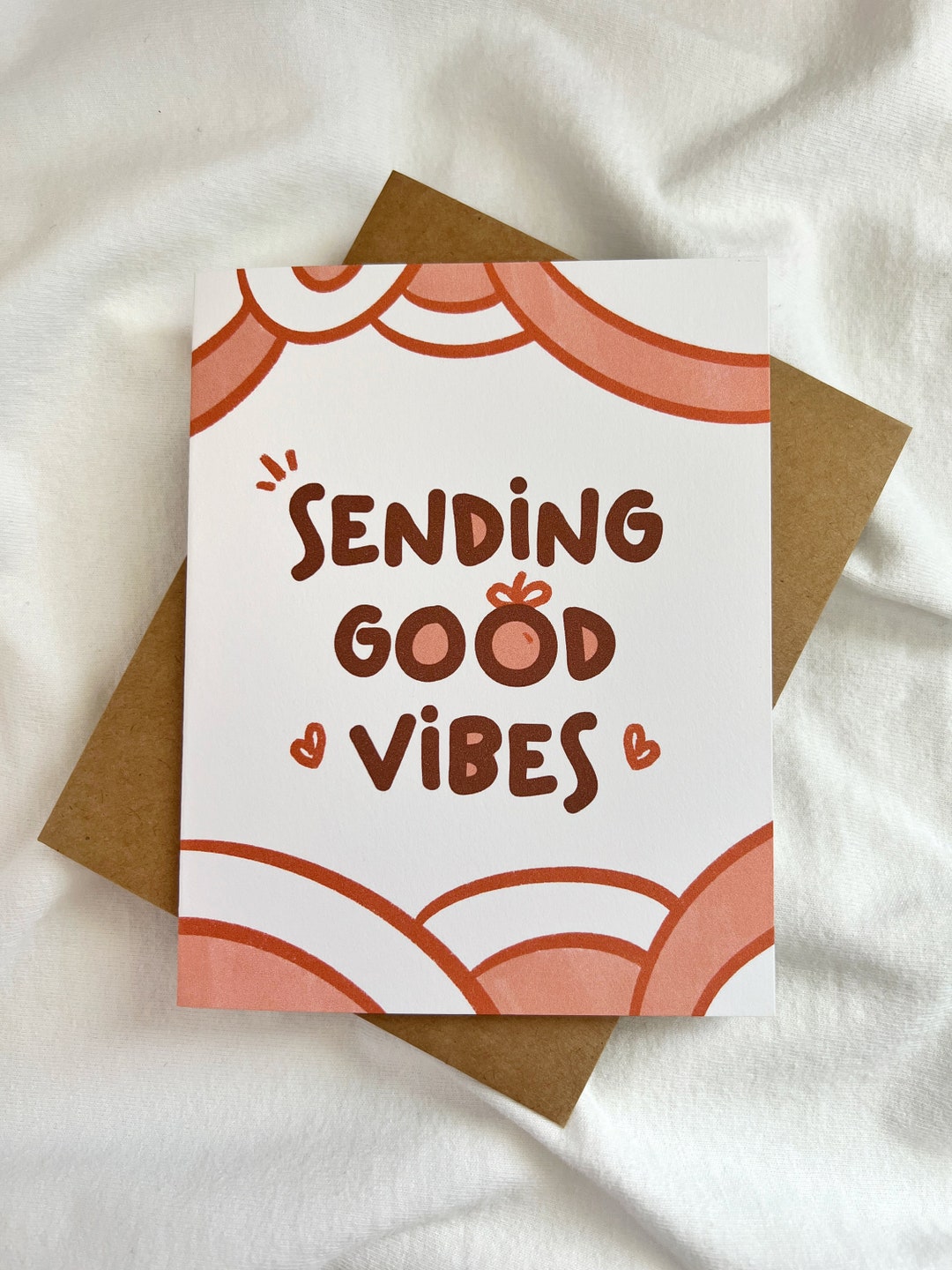 Sending Good Vibes Red and Cute - Etsy