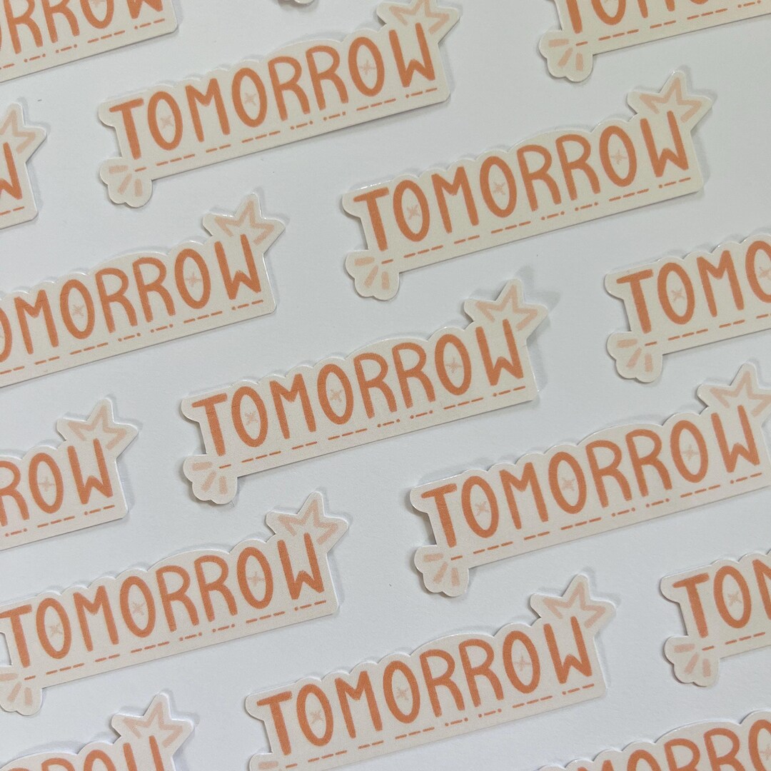 TXT 'tomorrow' Morse Code Sticker - Etsy