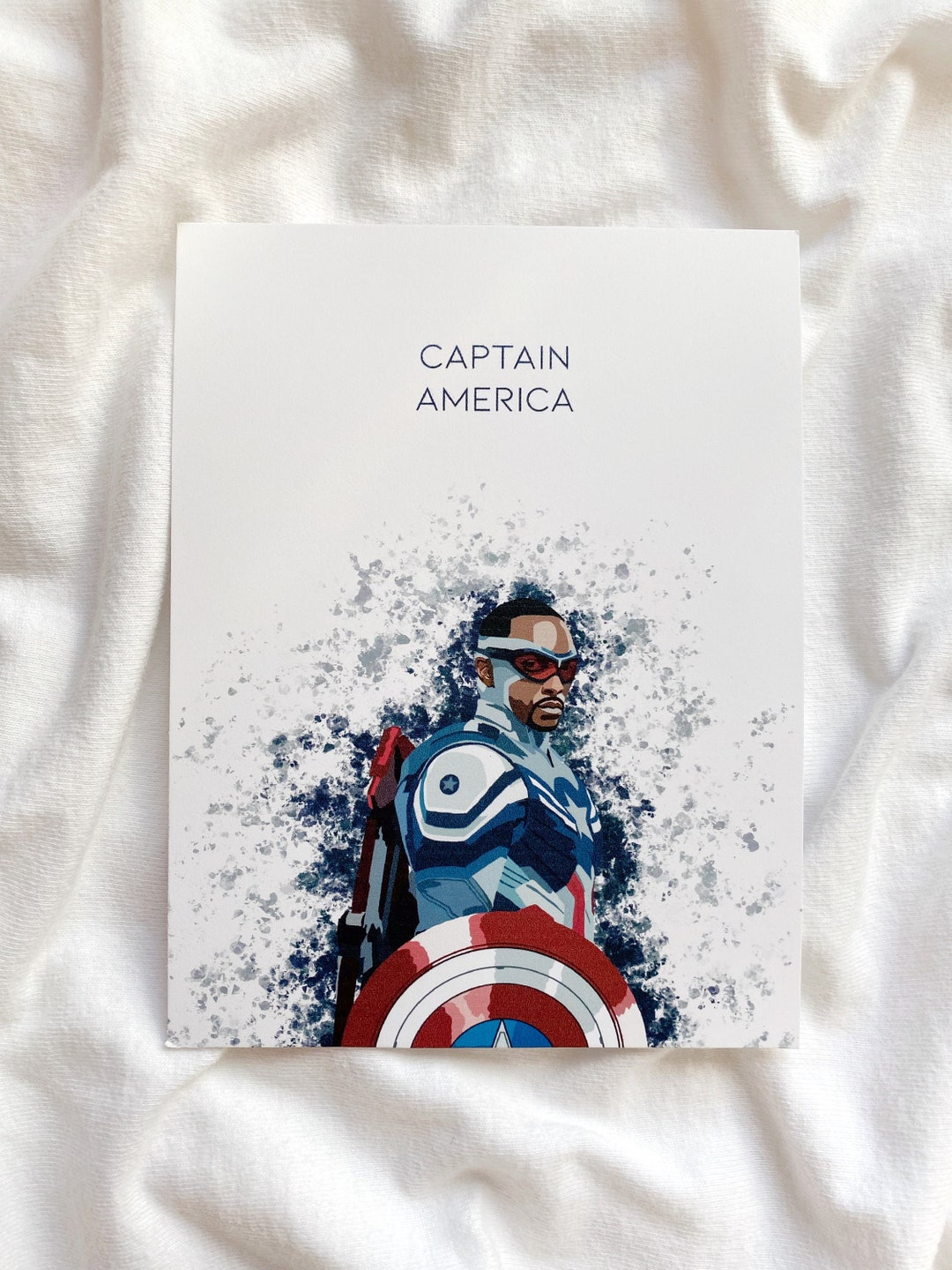 Captain America sam Wilson Art Print - Etsy