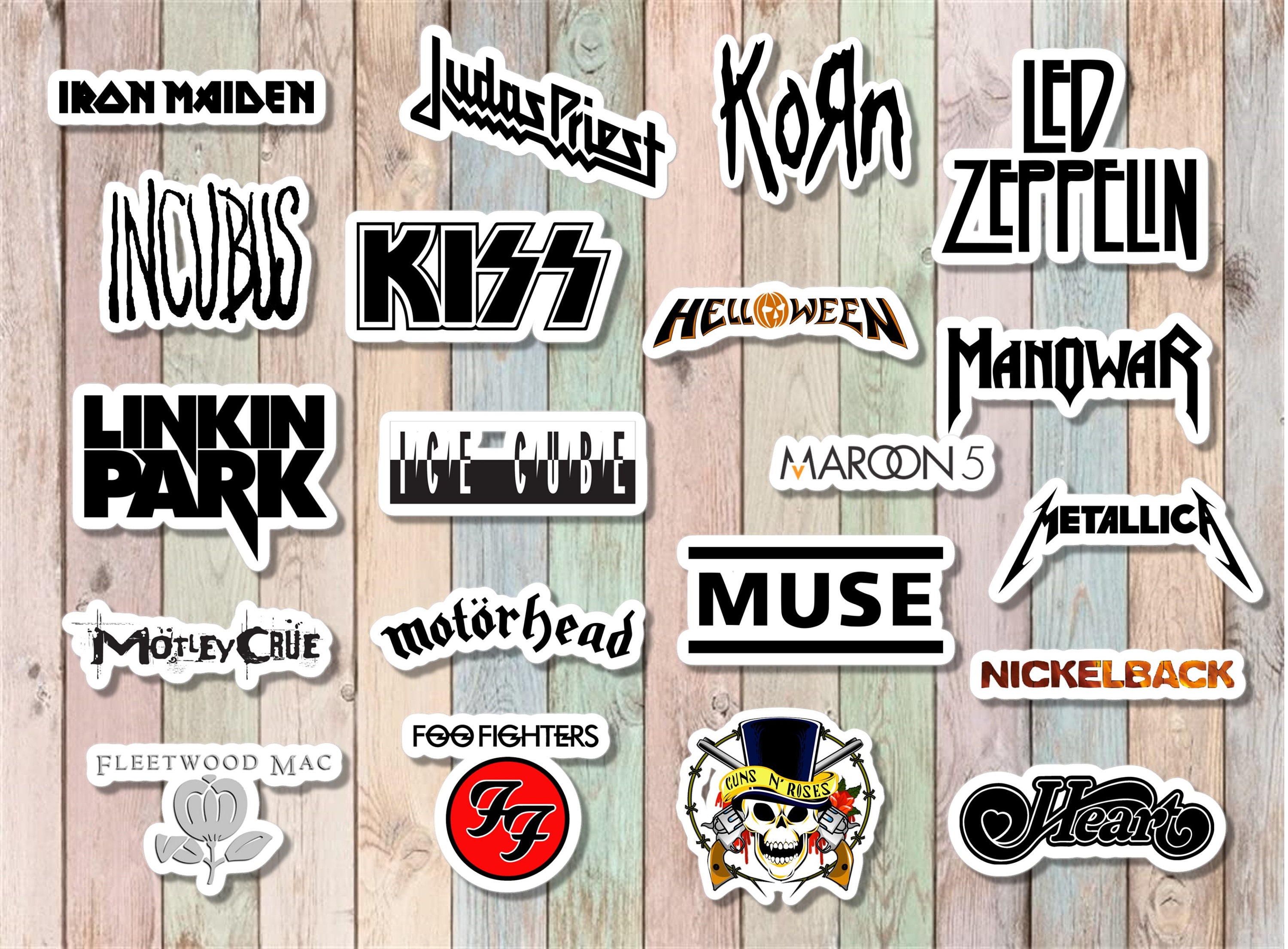 Rock band inspiriertes Logo Vinyl Sticker | Etsy