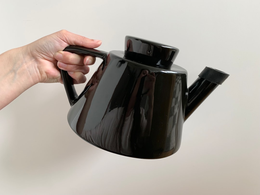 Ikea Varme Teapot Black Sleek Design Gift Tea Lover Jet Black Memphis ...