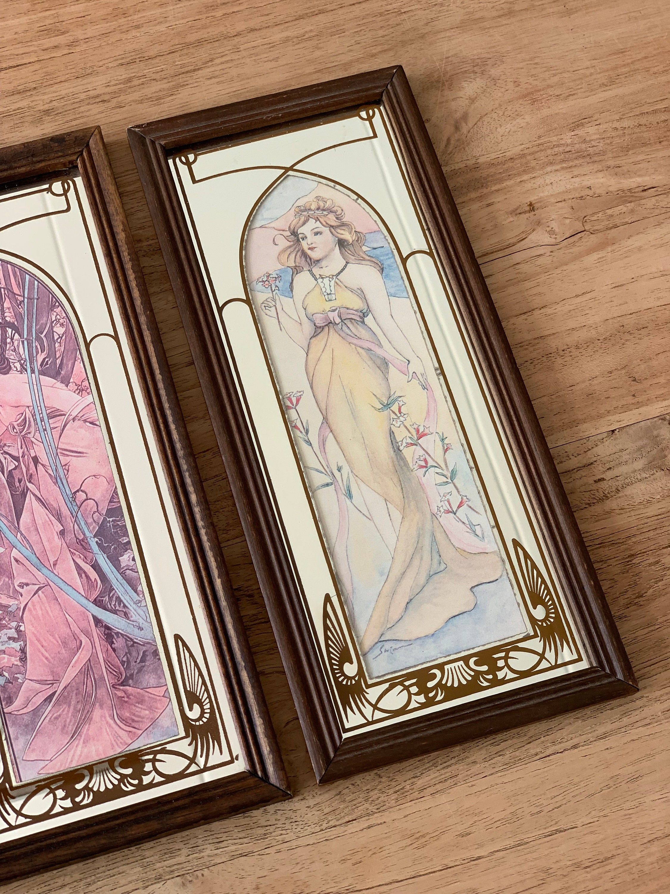 Alphonse MUCHA Mirrors the Seasons & Times of the Day - Etsy