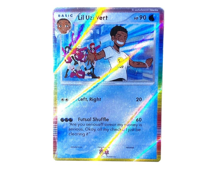 Lil Uzi Vert Pokémon Trading Card - Etsy