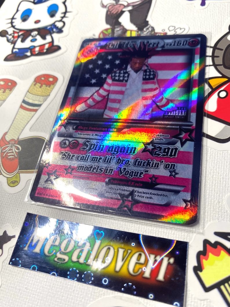 Pink Tape Lil Uzi Vert Fanmade | Pokémon Trading Card - Etsy