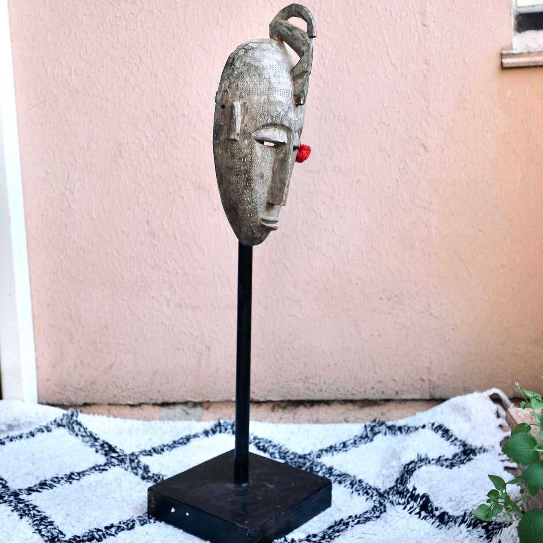African Primitive Art, Bambara Mask From Mali, Ancient African Wooden ...