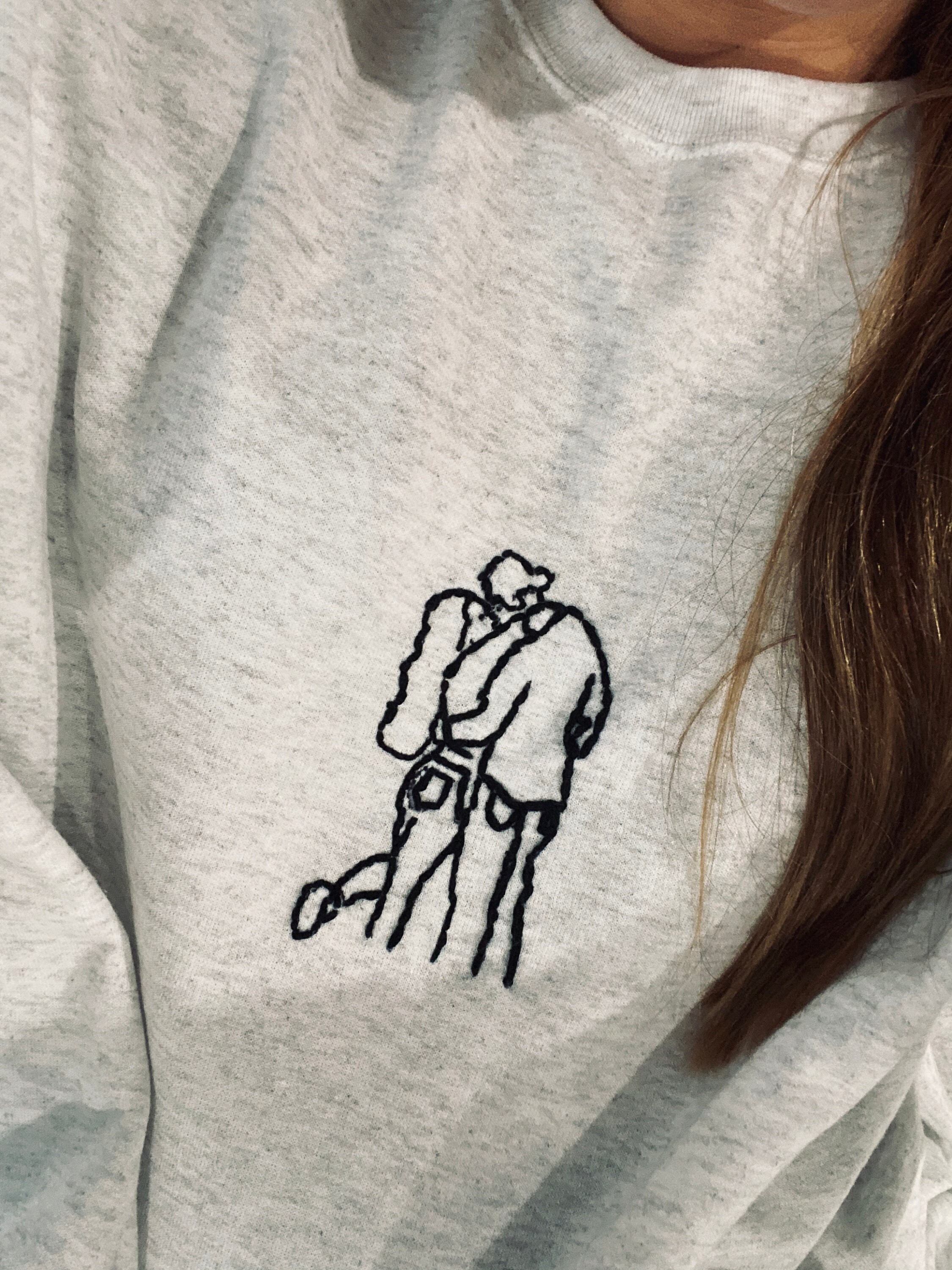 Custom Embroidered Crew Neck | Etsy