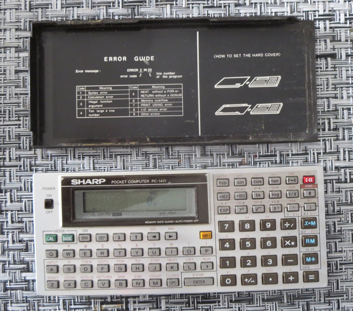 SHARP PC-1401 Programmable (BASIC), Scientific Calculator - Etsy