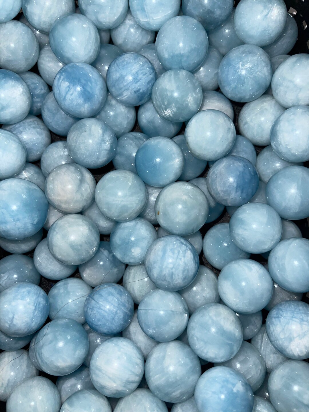 AQUAMARINE Crystal Mini Sphere With Stand - Etsy
