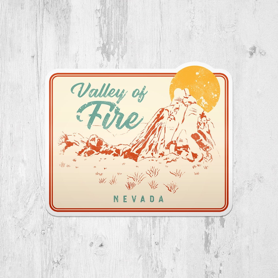 Valley of Fire State Park Vinyl Sticker - Etsy