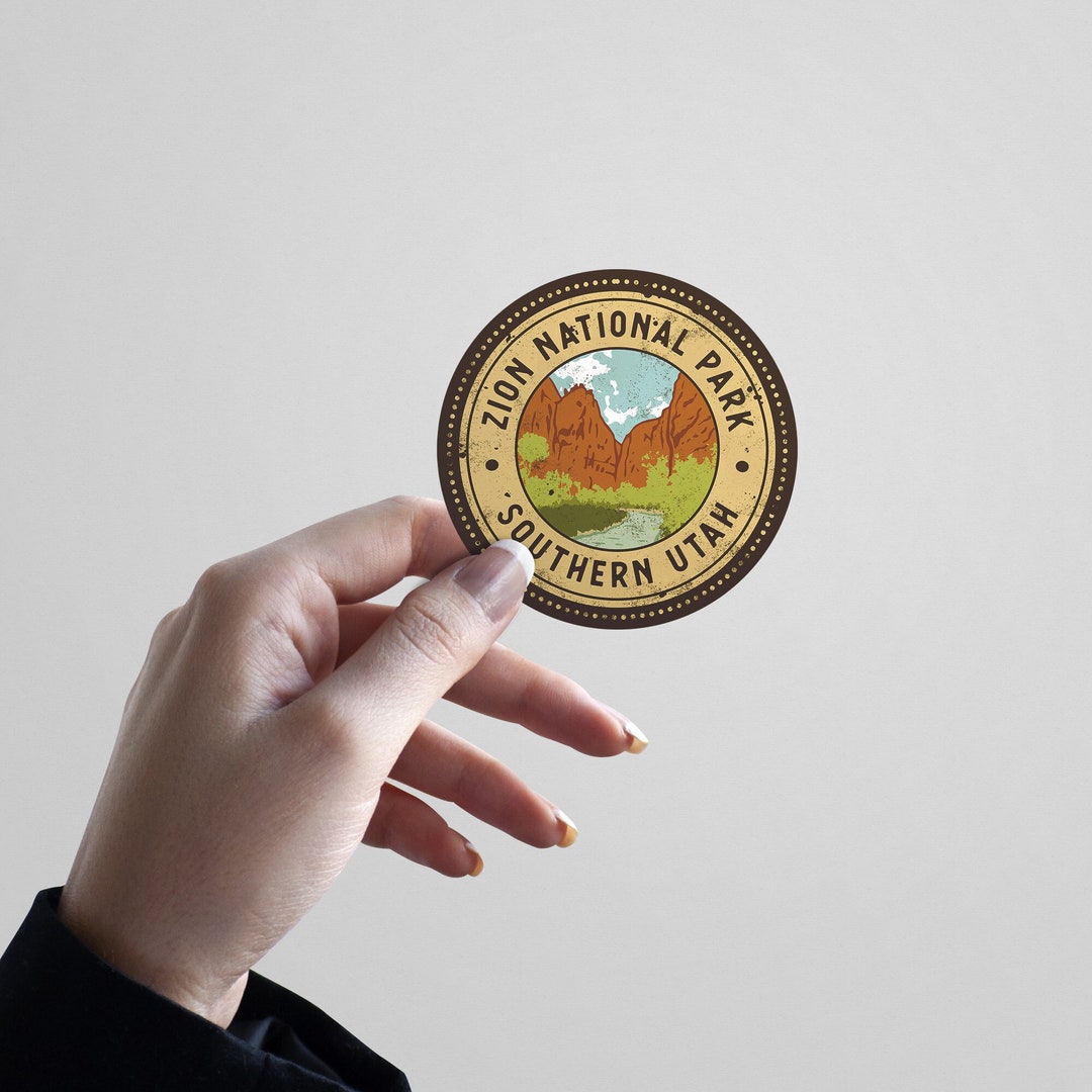 Zion National Park Vinyl Sticker - Etsy