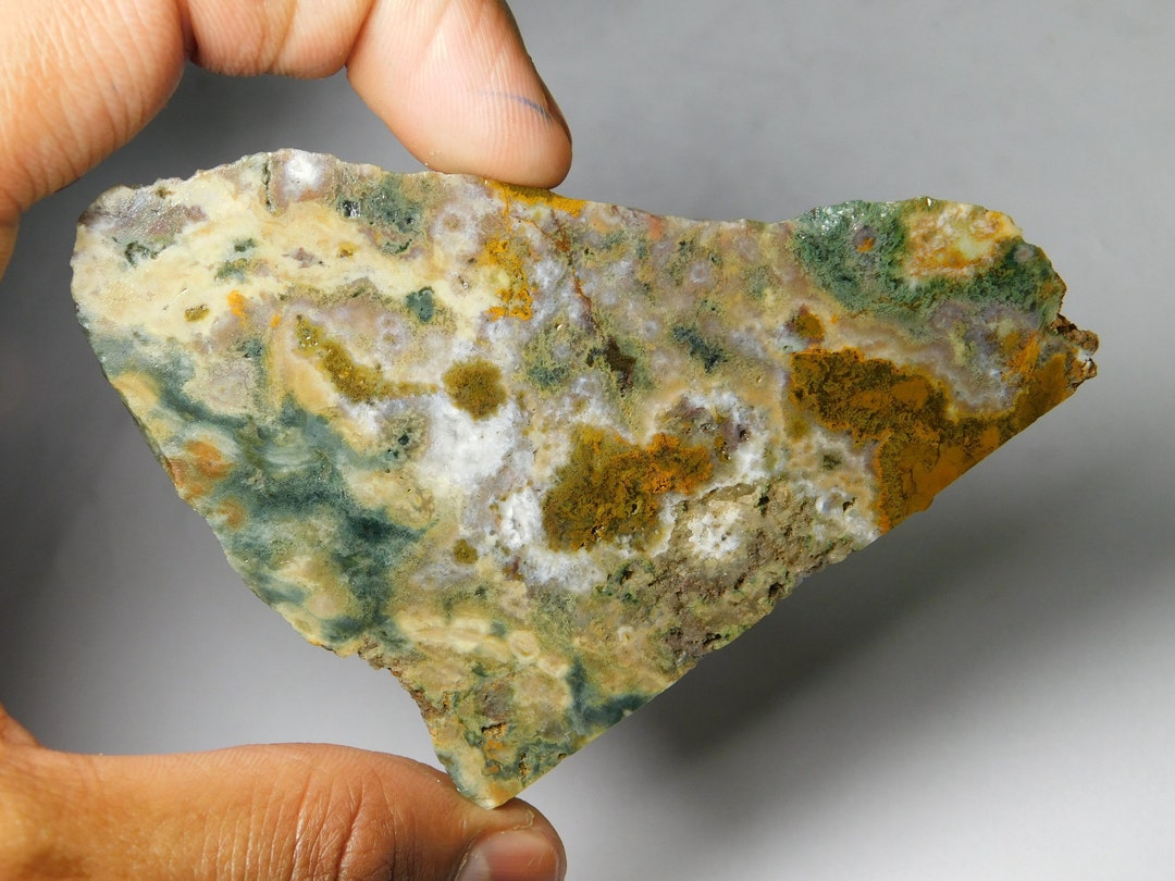 Natural Unpolished 'slab' Ocean Jasper Cabochonsocean - Etsy