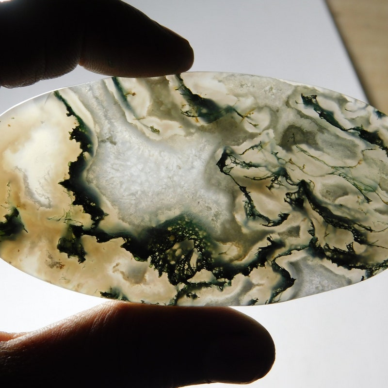 Moss Agate Cabochon - Etsy