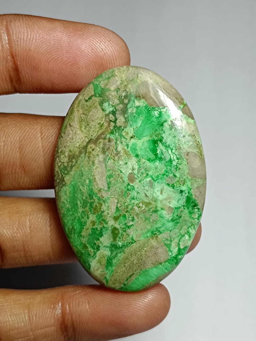 Natural Variscite Gemstone Cabochon: 47x32mm Loose Stone - Etsy