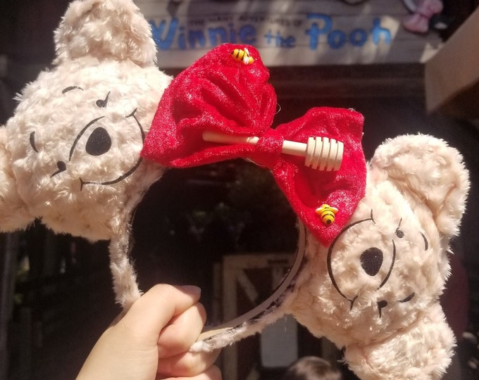 Winnie the Pooh Fuzzy Inspired Mouse Ears - Etsy