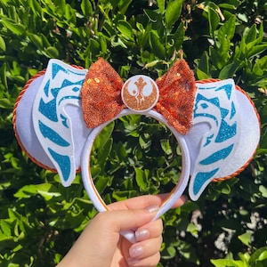 Ahsoka Tano Star Wars Inspired Mouse Ears Etsy