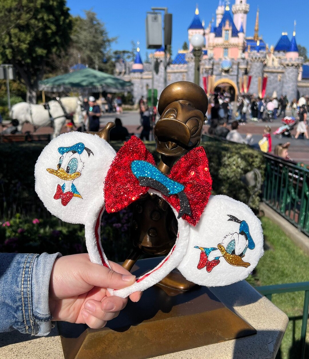 Donald Duck Fuzzy Mickey and Friends Inspired Mouse Ears - Etsy