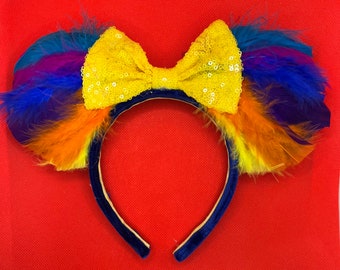 Rainbow Bird up Inspired Ears - Etsy