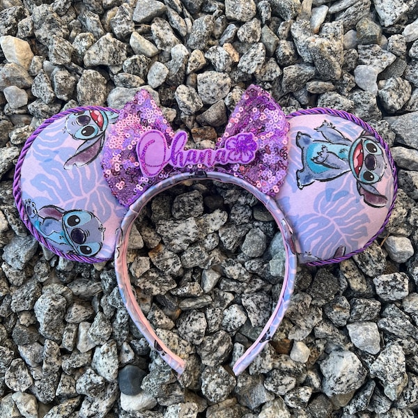 Stitch Ears From Disneyland - Etsy