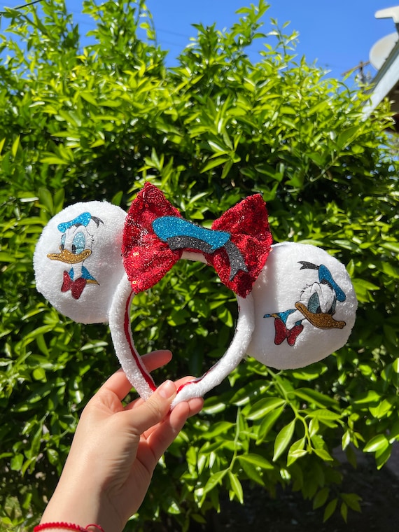 Donald Duck Fuzzy Mickey and Friends Mickey Ears - Etsy