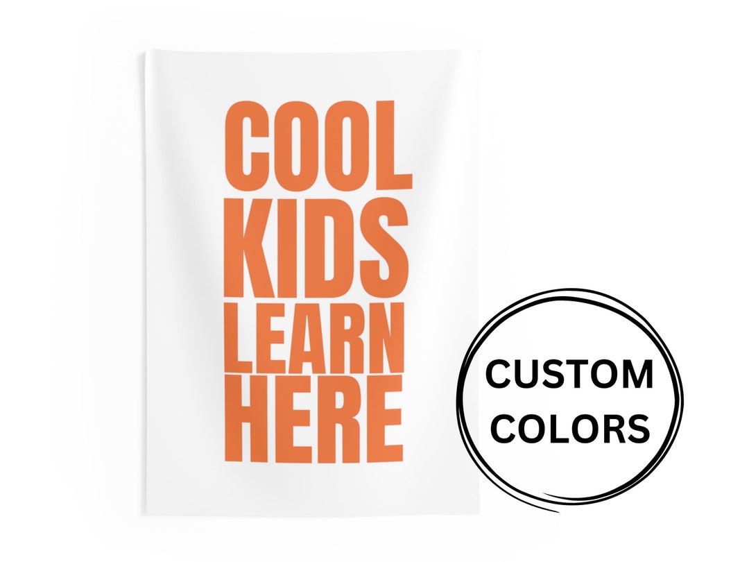 Cool Kids Learn Here Custom Banner - Etsy Cool Kids Learn Here Custom Banner - Etsy
