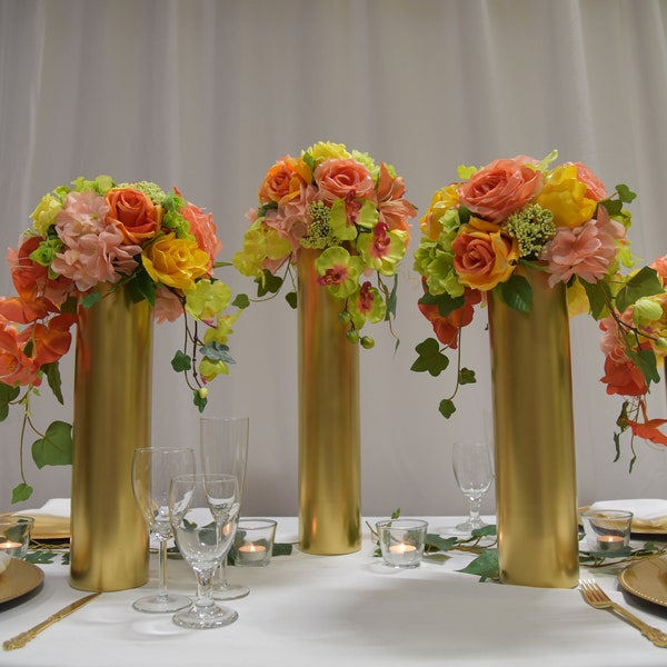 Gold Flower Arrangements - Etsy