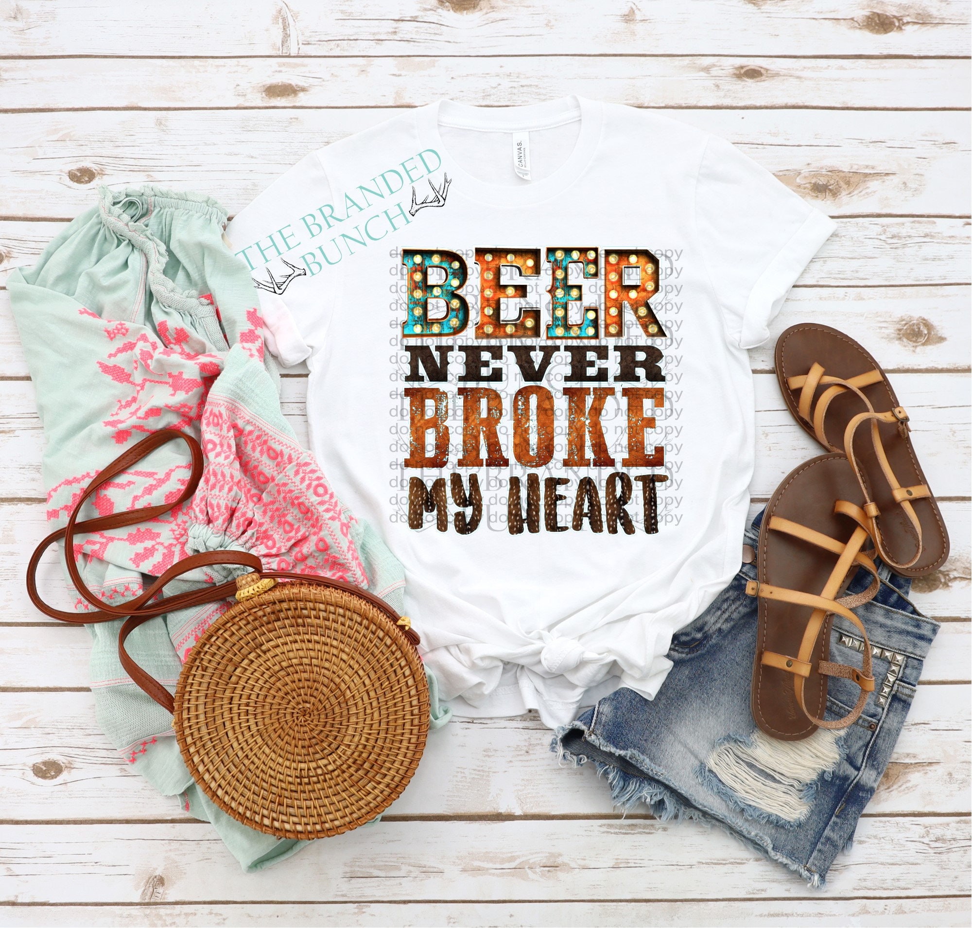 Beer Never Broke My Heart PNG - Etsy