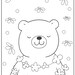 Cute Bear Coloring- 21 Pages- Digital Prints - Etsy
